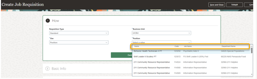 Use Position For Job Requisition And Add Location To Position Selection In Oracle — Cloud