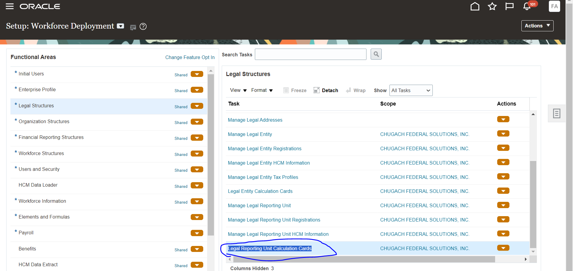 Need Hdl Hsdl To Load Calculation Card Under Legal Reporting Unit Calculation Cards Setup Task