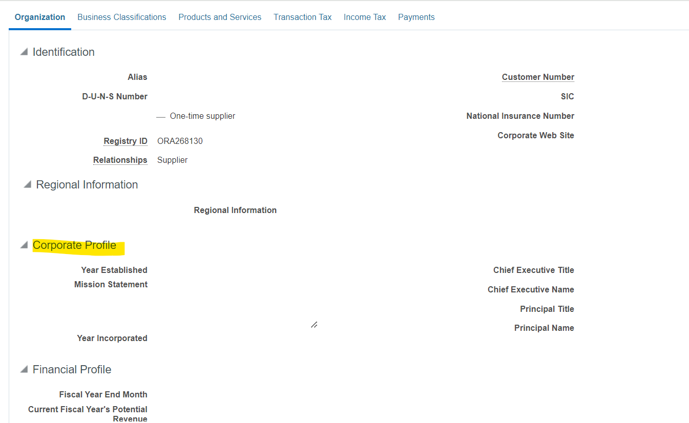 How To Import Supplier Corporate Profile Details Using Fbdi — Cloud Customer Connect