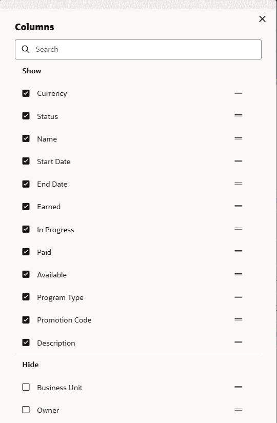 How to add more columns to the Program Dashboard — Cloud Customer Connect