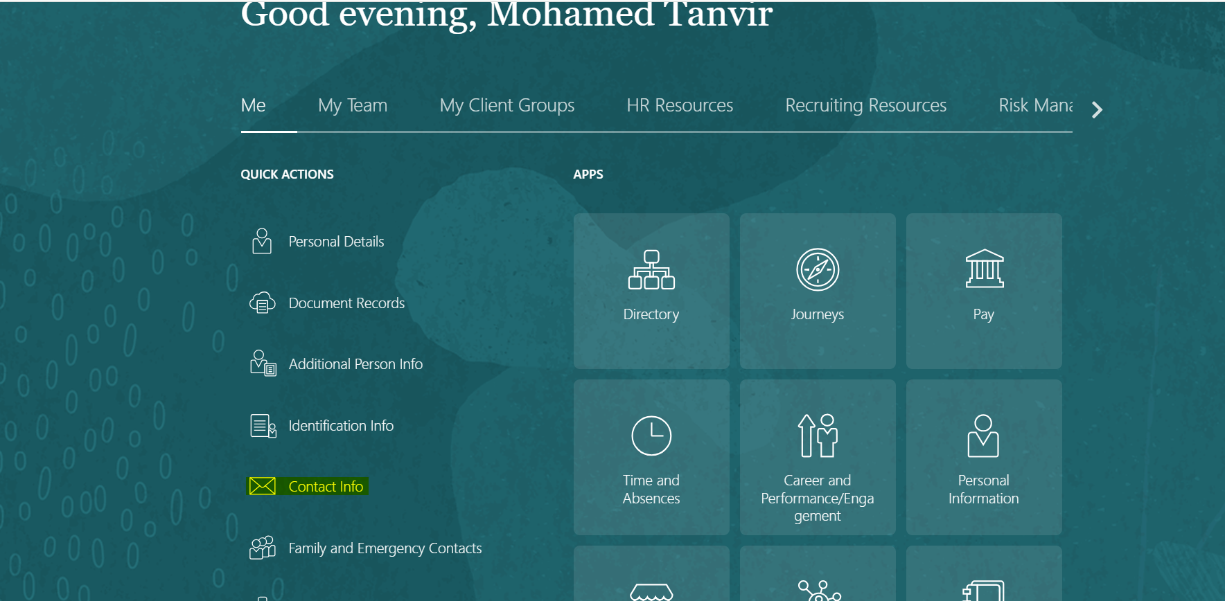 Contact Information privilege — Cloud Customer Connect