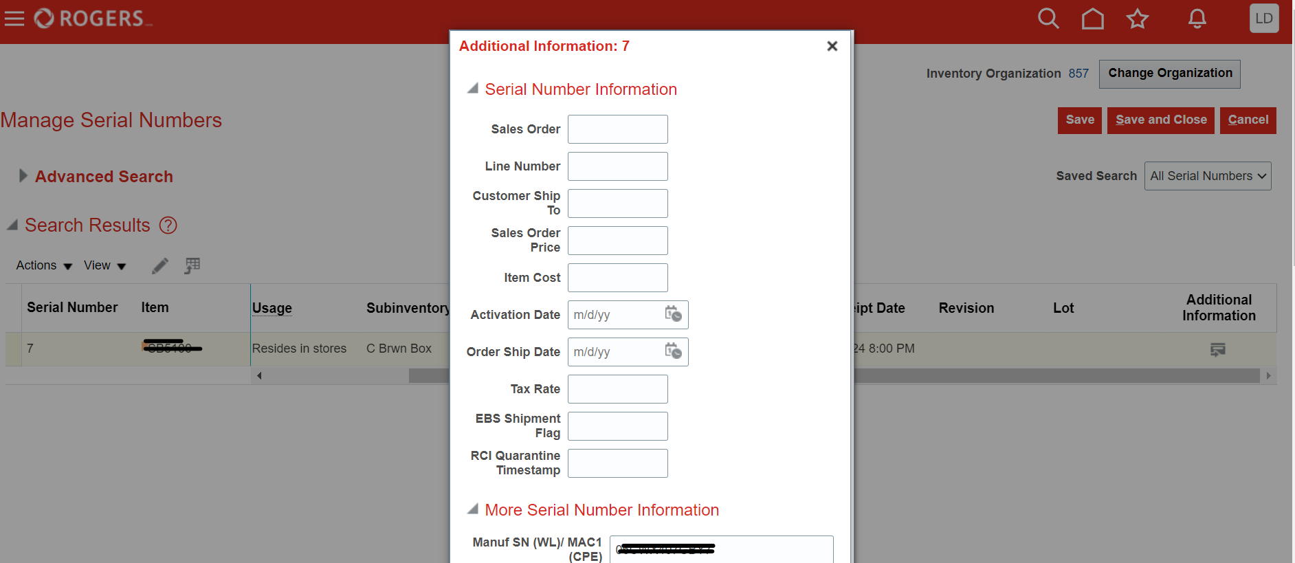 Can You Include Flexfield Data When Exporting Serial Number Info From Ui — Cloud Customer Connect