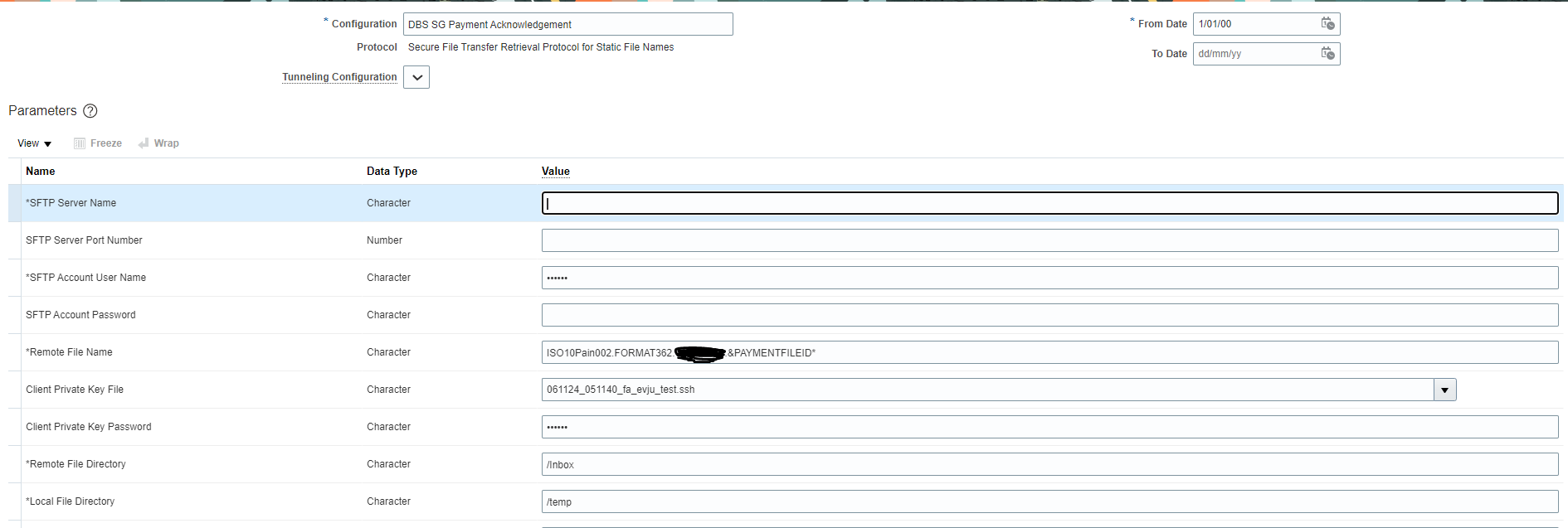Cannot retrieve ISO payment response file — Cloud Customer Connect