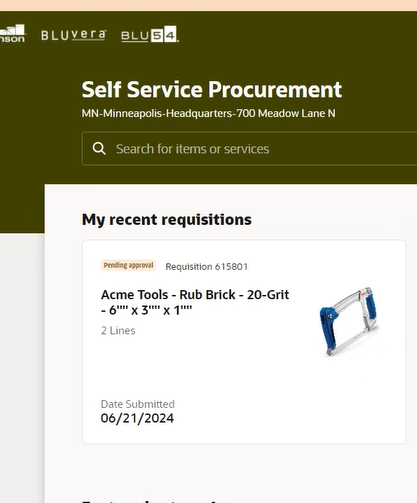 Images That Display Under My Recent Requisitions Are Confusing For Multi Line Requisitions