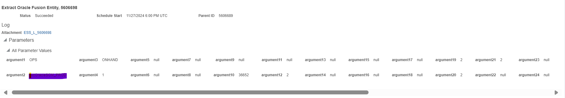 Scheduled Collection Job Set Parameters — Cloud Customer Connect