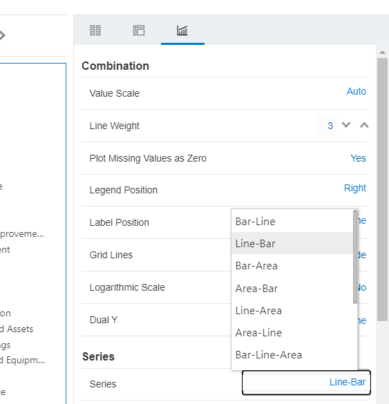 Dashboard 2.0 combination chart doesn't do column chart (stacked bar; only normal bar) — Cloud ...