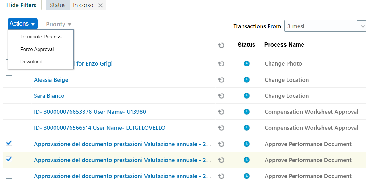 How to force approve Change Location from Transaction Console? — Cloud Customer Connect