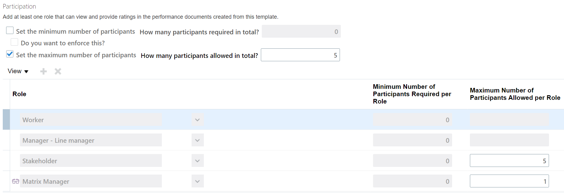 In Manage participant task, adding participant need default role out of ...