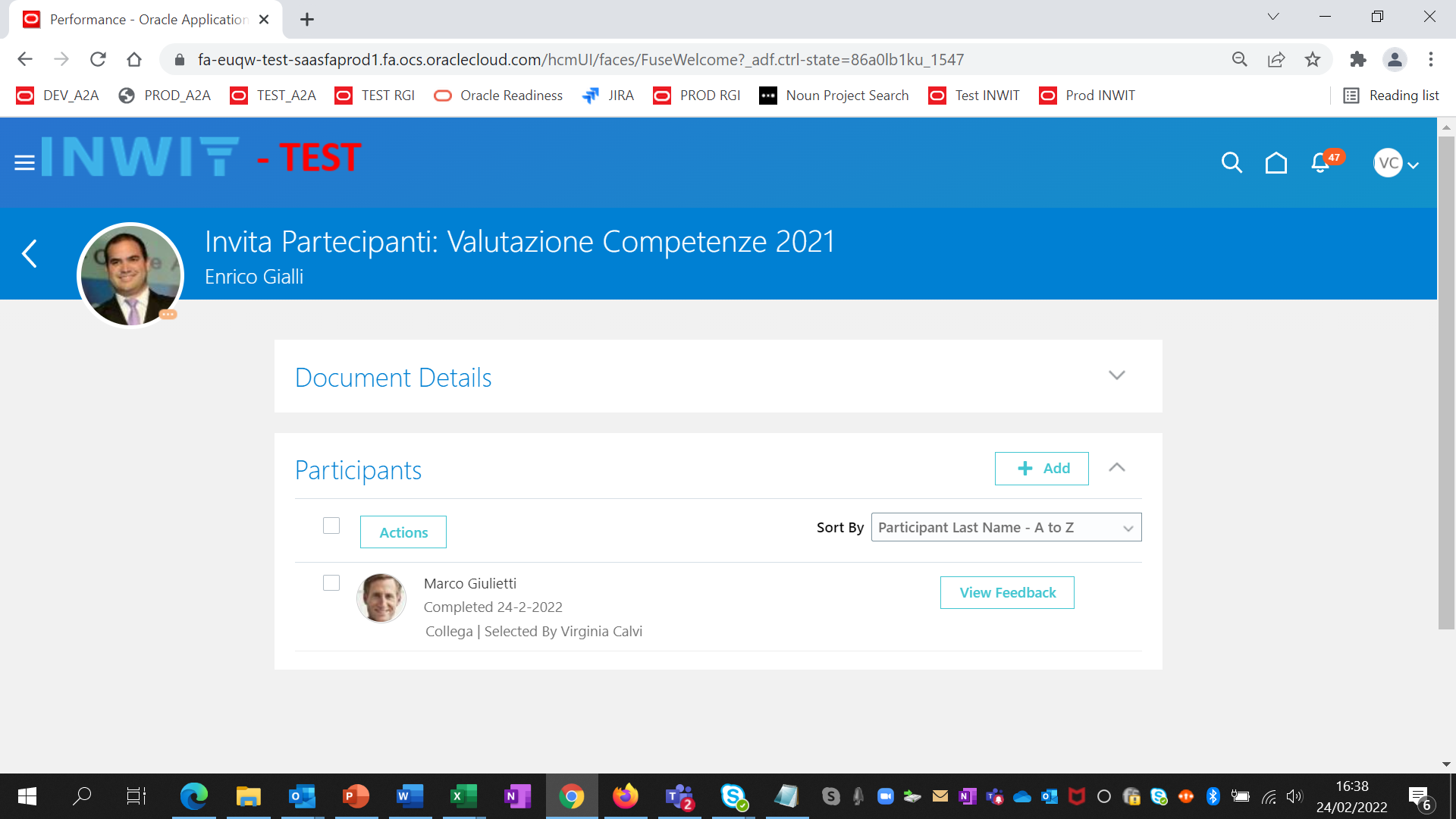 How To Hide View Feedback In The Participant Section — Cloud Customer Connect