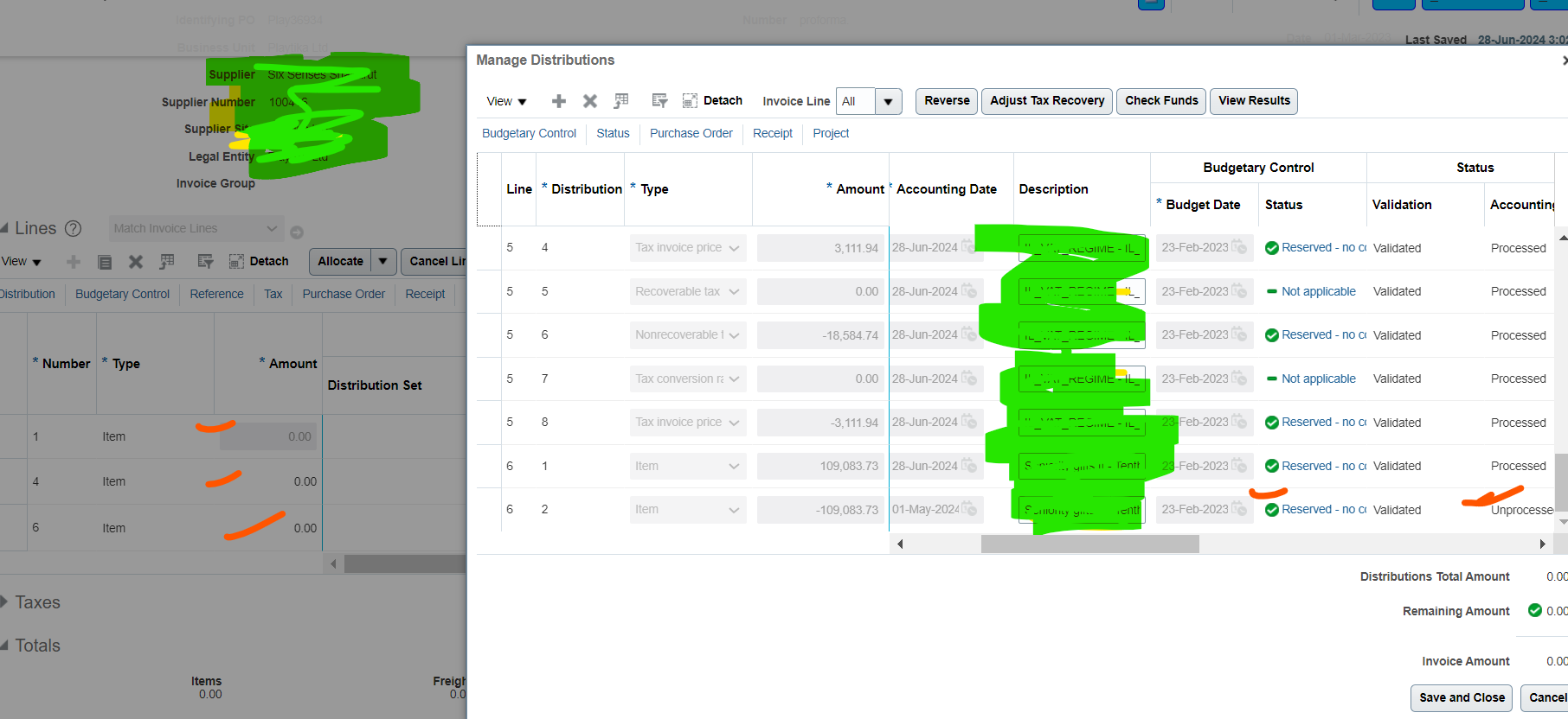 AP invoice is validated and partially accounted status not able to post to ledger — Cloud ...