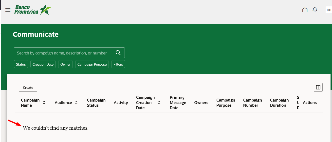 Redwood "Communicate" page does not show data — Cloud Customer Connect