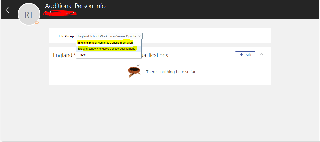 Can we remove Info groups for the Additional Person Info page? — Cloud ...