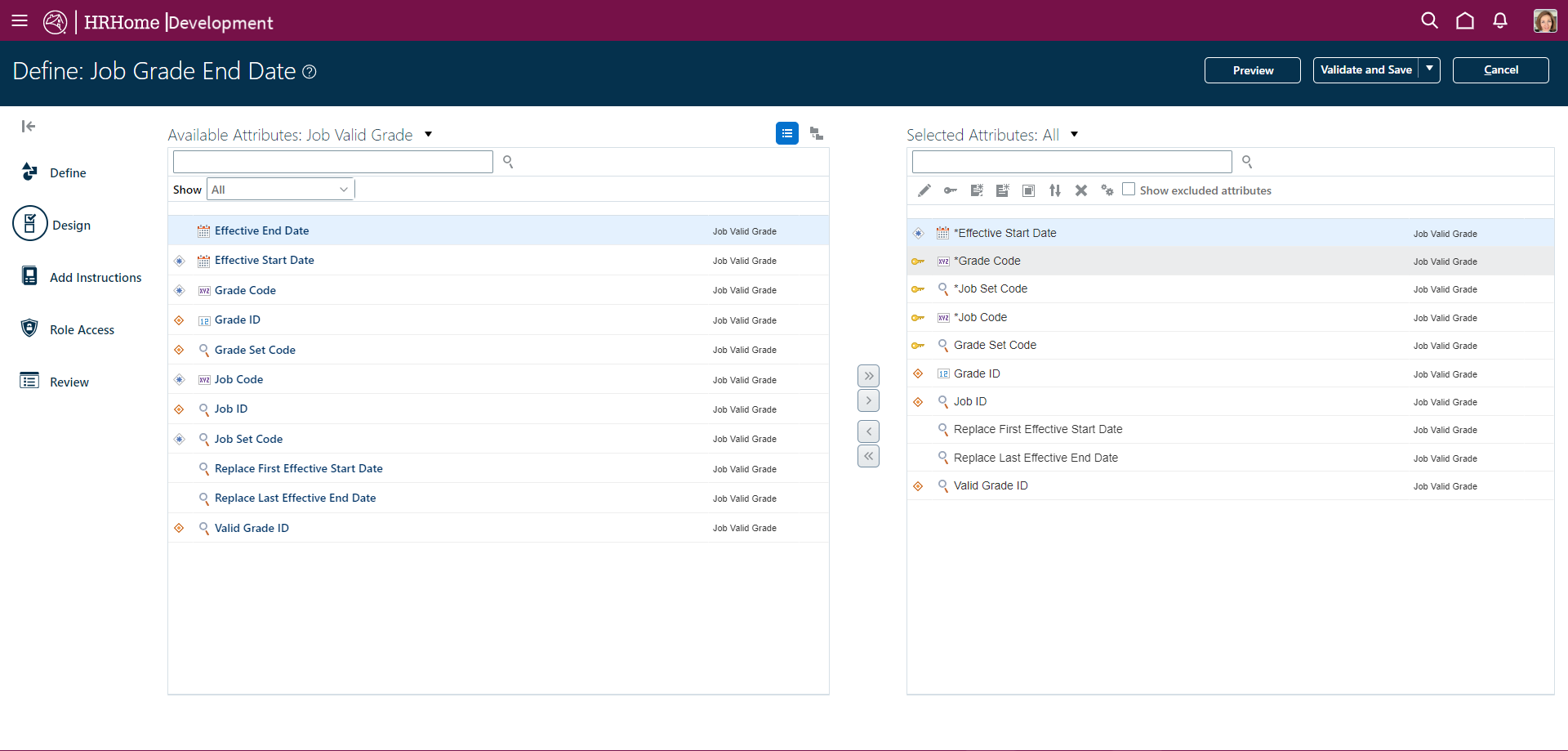 End-dating a valid grade and adding a new valid grade for a job using ...