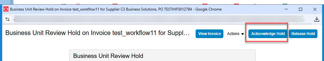 How to Rename Acknowledge Button in a Holds Resolution Routing Workflow ...