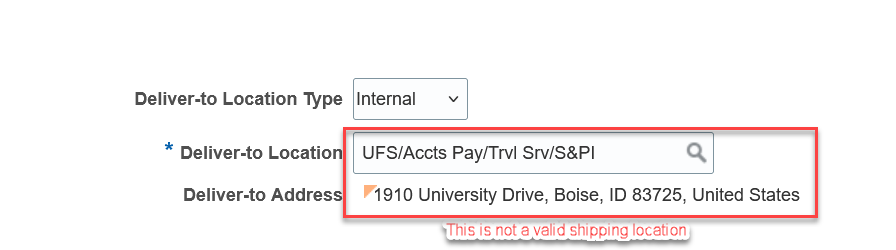 Option To Limit Deliver To Location In Punch Out Requisitions — Cloud Customer Connect