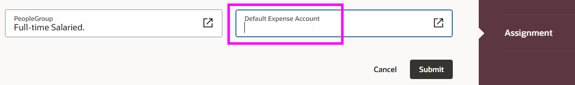 Default Expense Account (Key Flex Field) not displaying data/LOV in ...