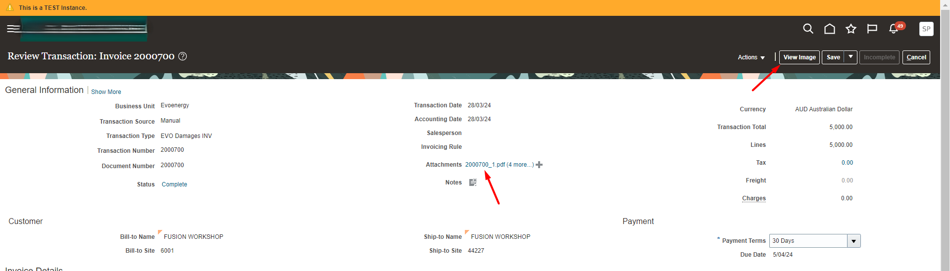 How to include attachments from the main transaction page into a custom report — Cloud Customer ...