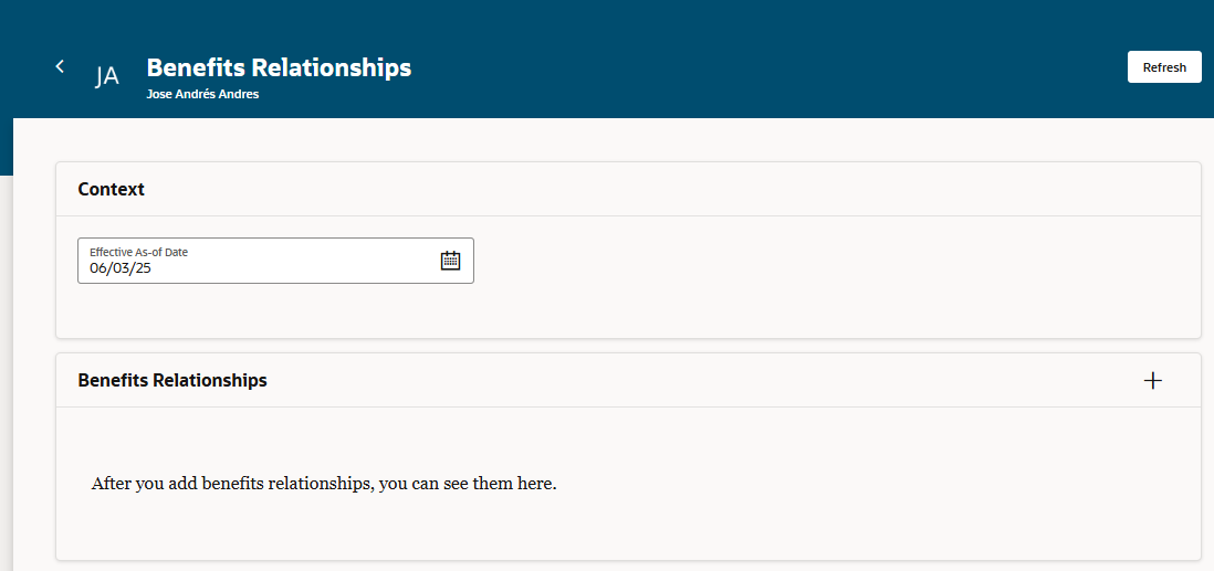 Benefit Relationship Page Is Not Showing In Redwood Ui — Cloud Customer Connect