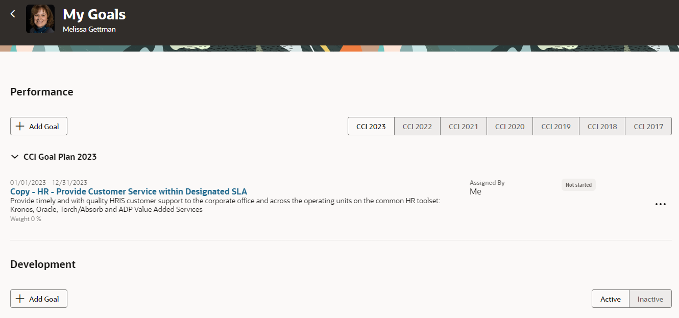 Is it possible to hide Development Goals in new Goal Center? — Cloud ...