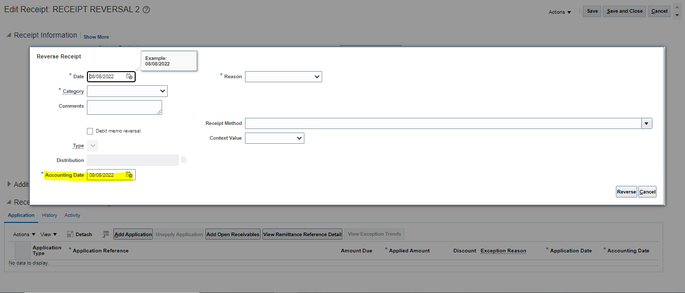 Receipt Reversal - Confirmation Message — Cloud Customer Connect