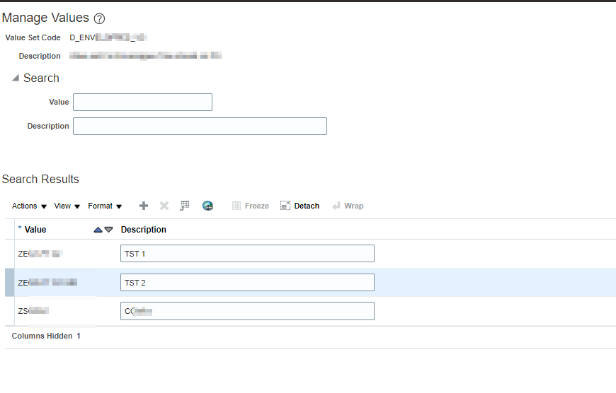 Redwood UI changed Value Set Description behaviour & visualization — Cloud Customer Connect