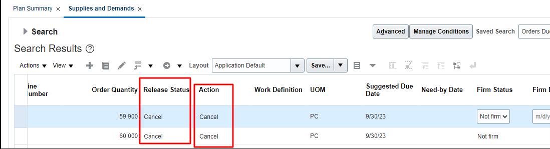 how to change Release status *cancel* planned order into reschedule in ...