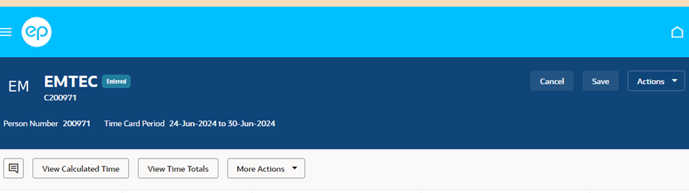 Not Able To Add Text Message In Employee Timecard Redwood Page Using Vb