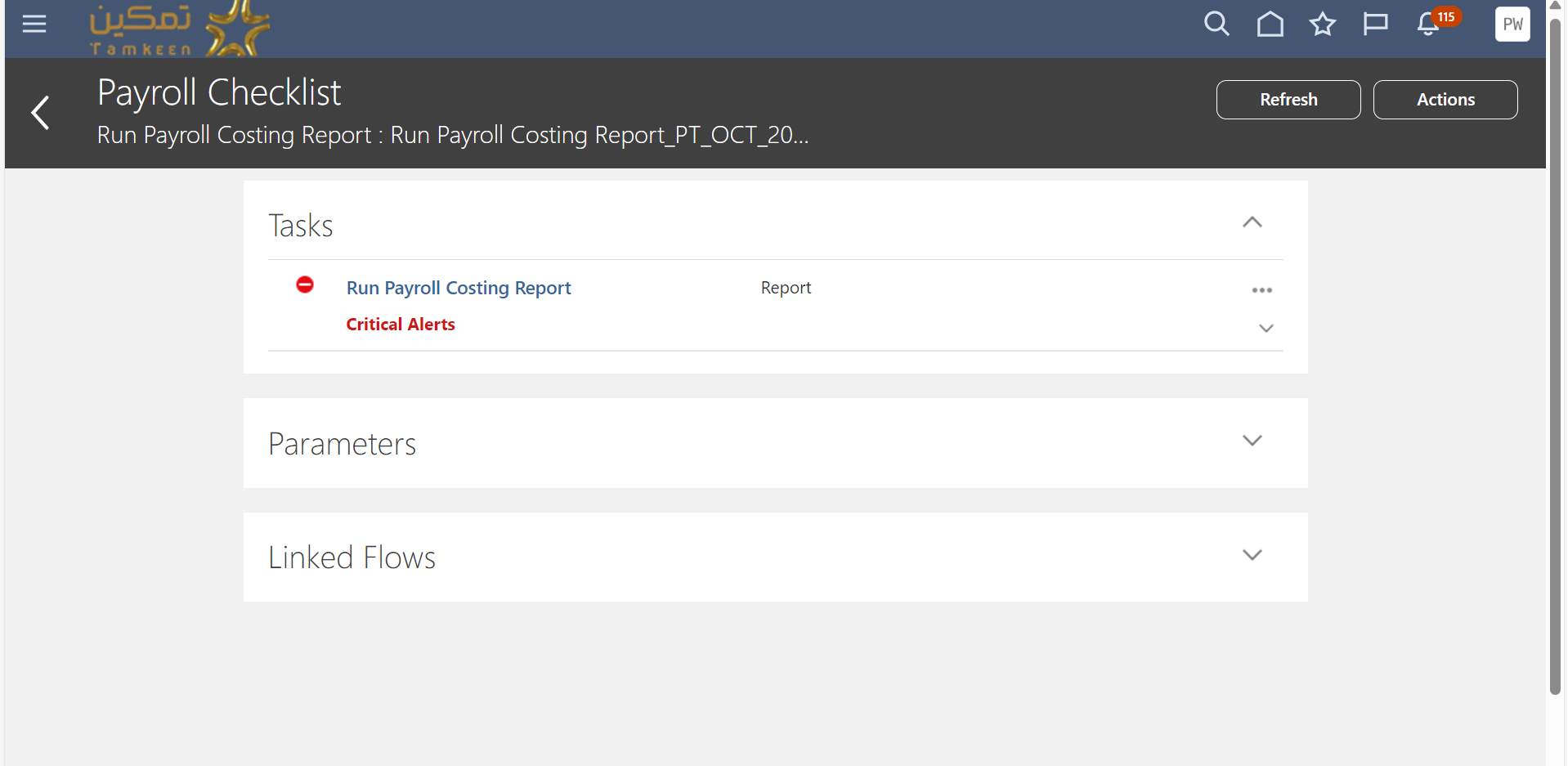 Payroll costing result report issue — Cloud Customer Connect Payroll costing result report issue — Cloud Customer Connect