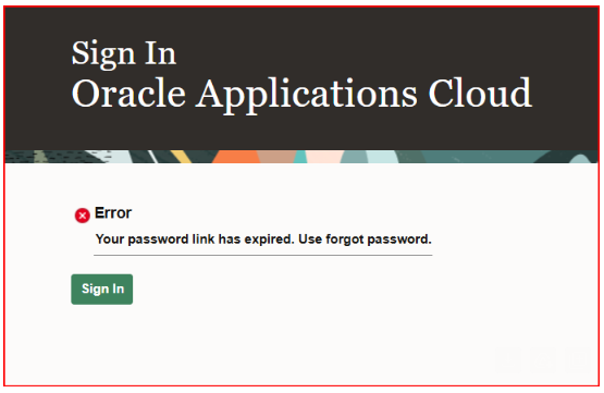 Supplier Portal password reset link expired — Cloud Customer Connect