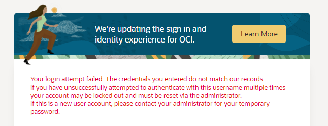 Locked out of my account due to repeated attempts — Cloud Customer Connect