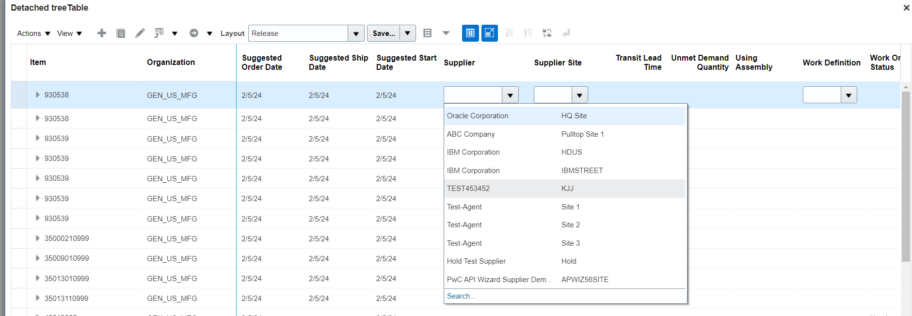 How to restrict supplier in the supplies and demand table in supply ...