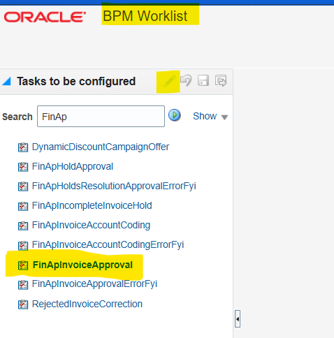 BPM worklist-Edit option is disable for Finapinvoiceapproval — Cloud ...
