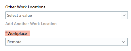 Rename Workplace field? — Cloud Customer Connect