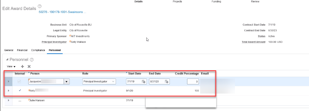 Workflow Not Behaving As Expected When Adding A New Principal Investigator In Our Projects