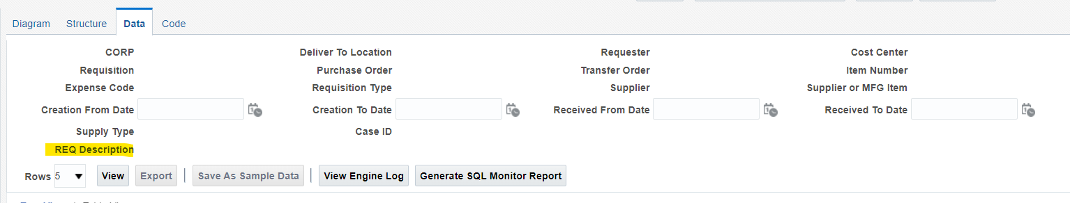 BI Publisher report parameters do not work — Cloud Customer Connect