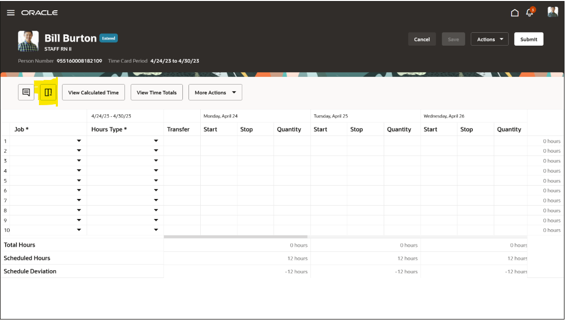 How To Use Additional Attributes On Redwood Enhanced Time Card — Cloud Customer Connect