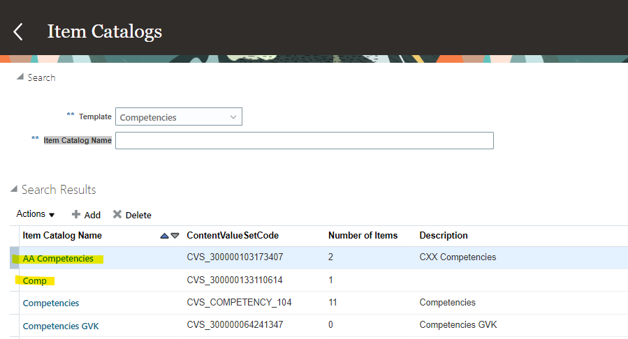 Is there any way or process to load the Item Catalog Name ? — Cloud ...
