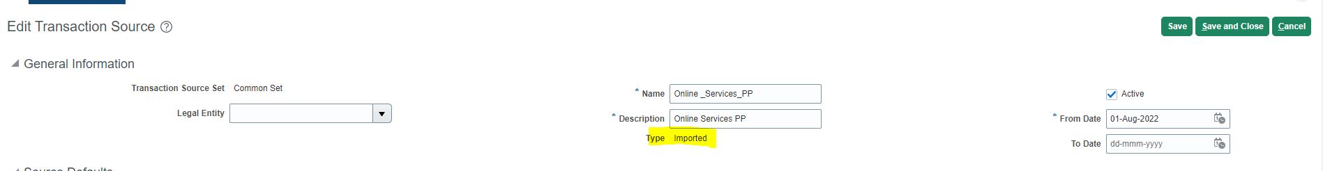 Is It Possible To Create Ar Invoice With Source Type As Imported Using
