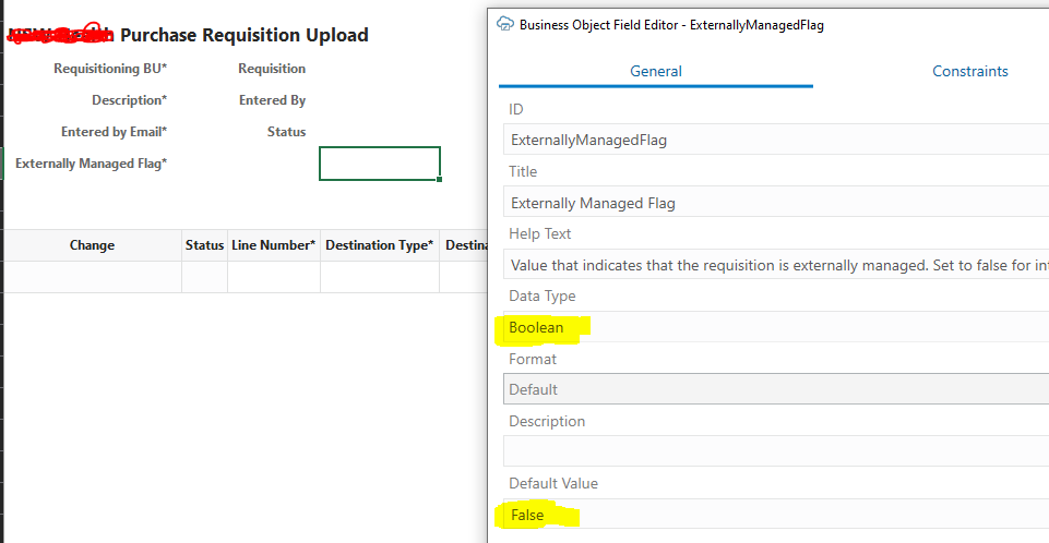 VB Add-In: Default Value for Field not sent in Payload. Purchase Requisitions — Cloud Customer ...