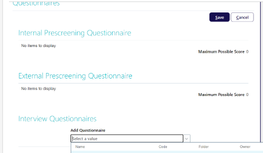 How to add Questionnaire into the Job requisition after it got posted ...