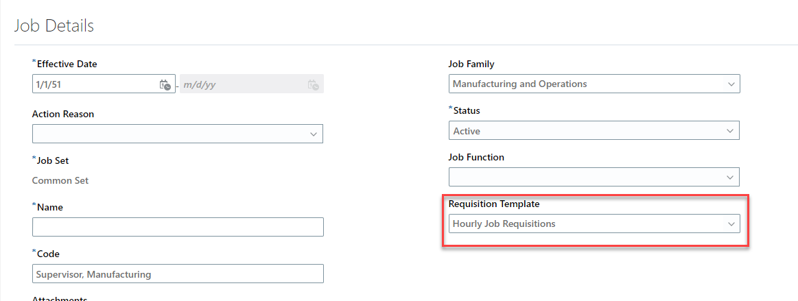 Requisition Template Report — Cloud Customer Connect