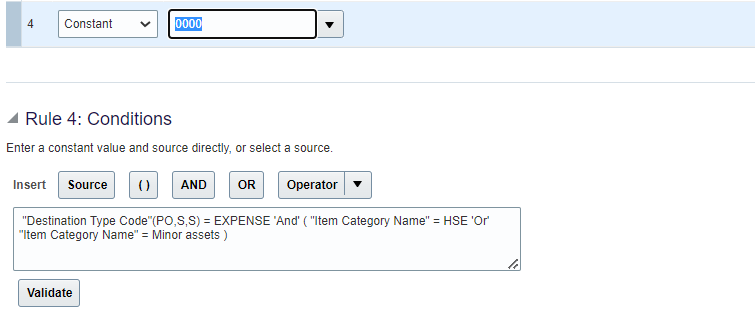 How to put multiple item categories into account rule conditions for ...