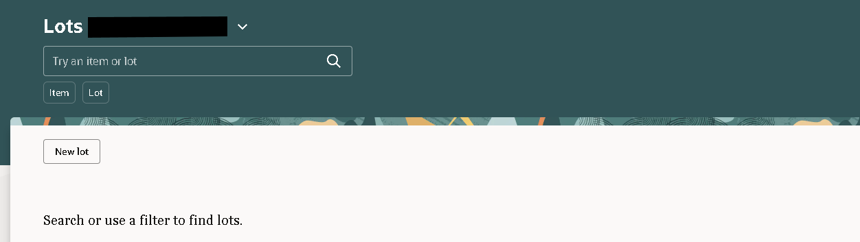Visual Builder Studio: Requirement to Hide New Lot Icon — Cloud ...