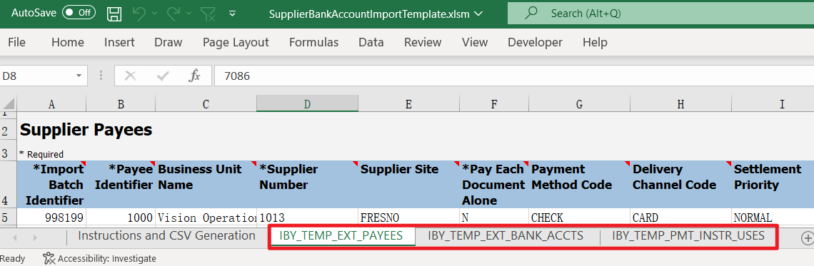 REST API to create bank account for a supplier site — Cloud Customer Connect