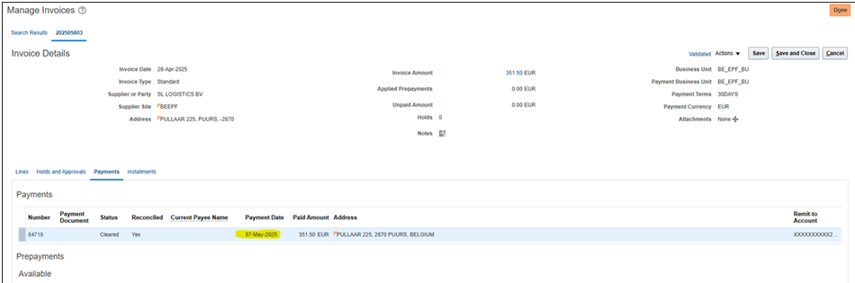 Vendor Report — Cloud Customer Connect