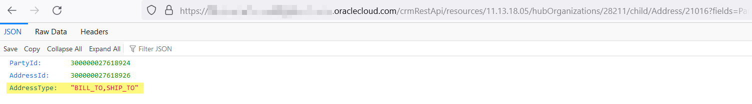 How to get customer AddressType from background table — Cloud Customer Connect