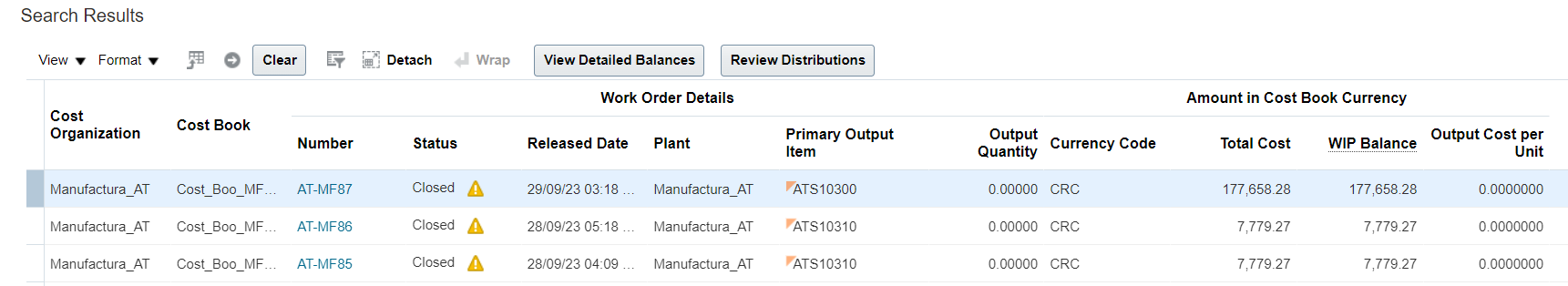 how can to resolve this issue during the costing of manufacturing ...