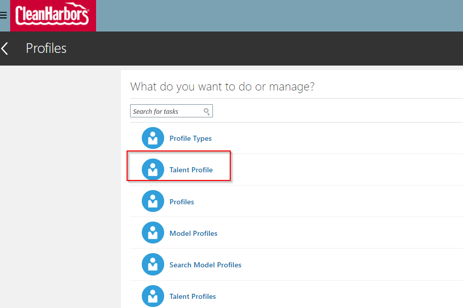 How do we enable only Talent Profile Option in My client Groups ...