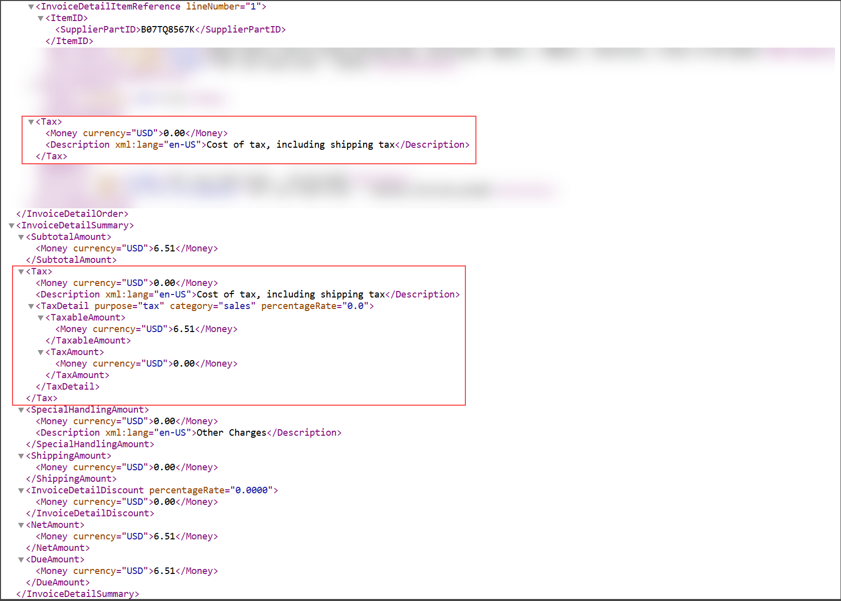 Importing TAX for cXML AP Invoices Received from OBN — Cloud Customer ...