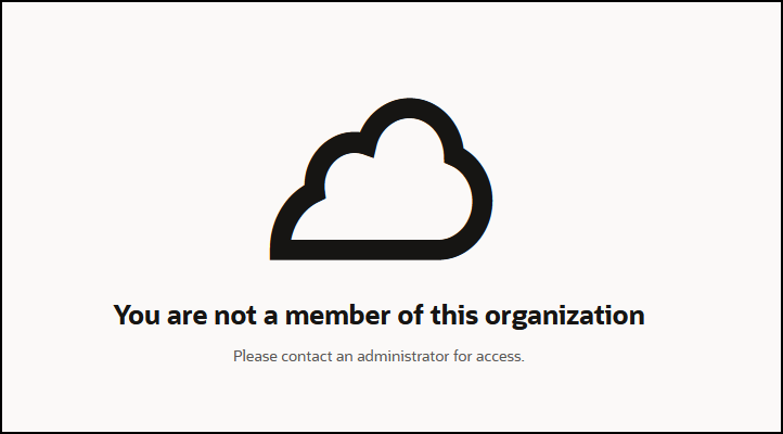 VB Studio > You are not a member of this organization — Cloud Customer ...